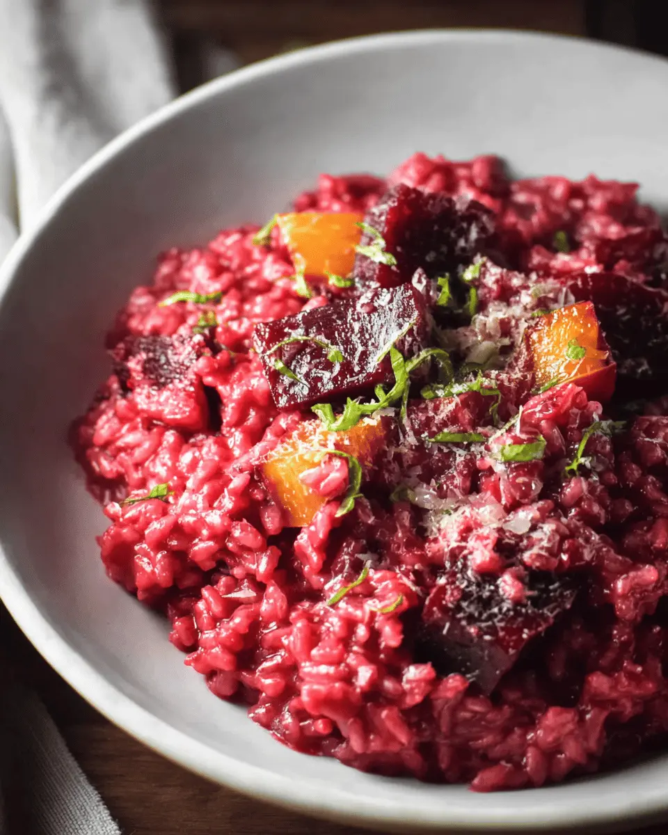 roasted beet risotto