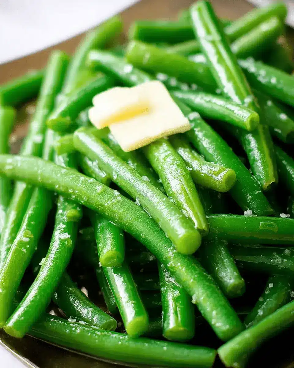 boiled green beans