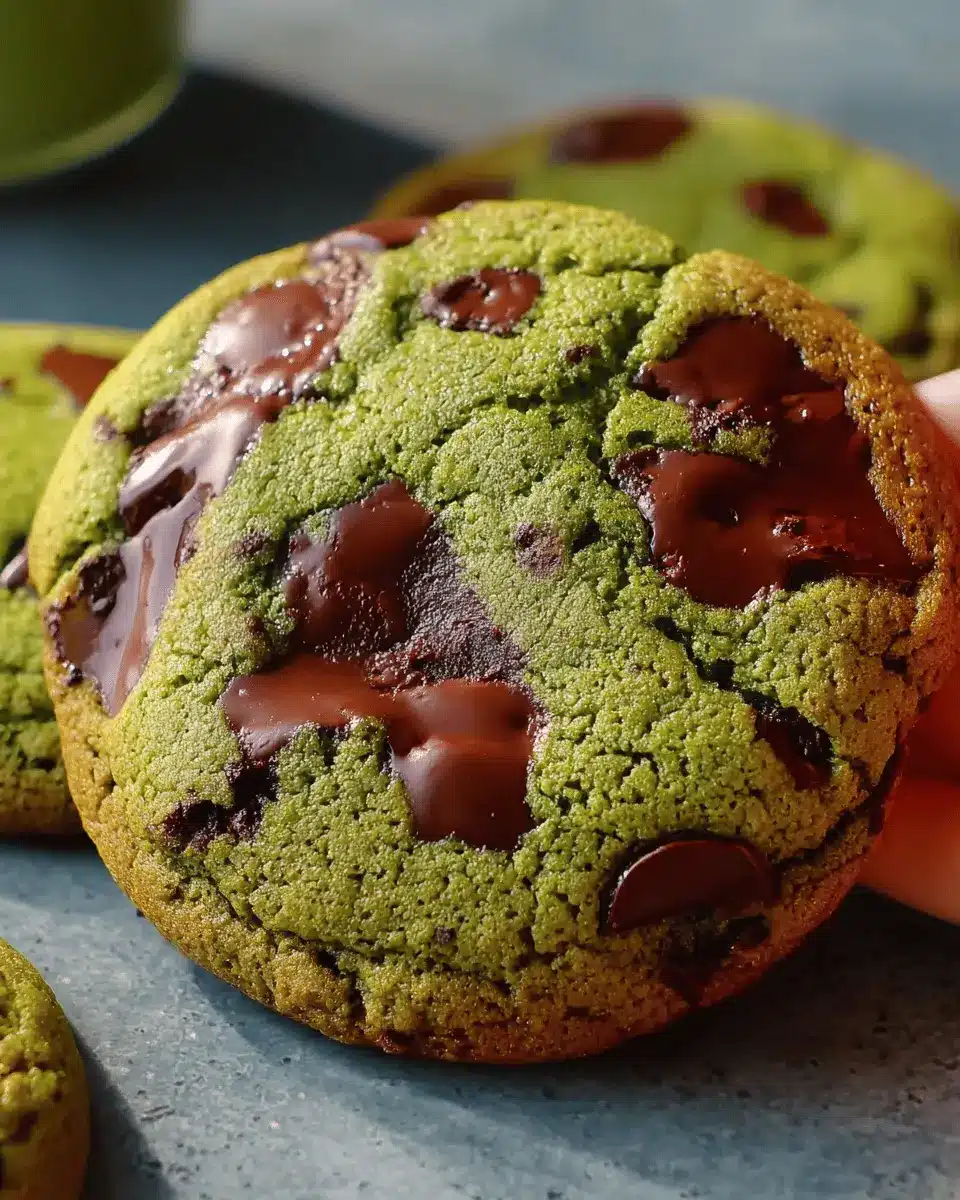 Matcha Chocolate Chip Cookies